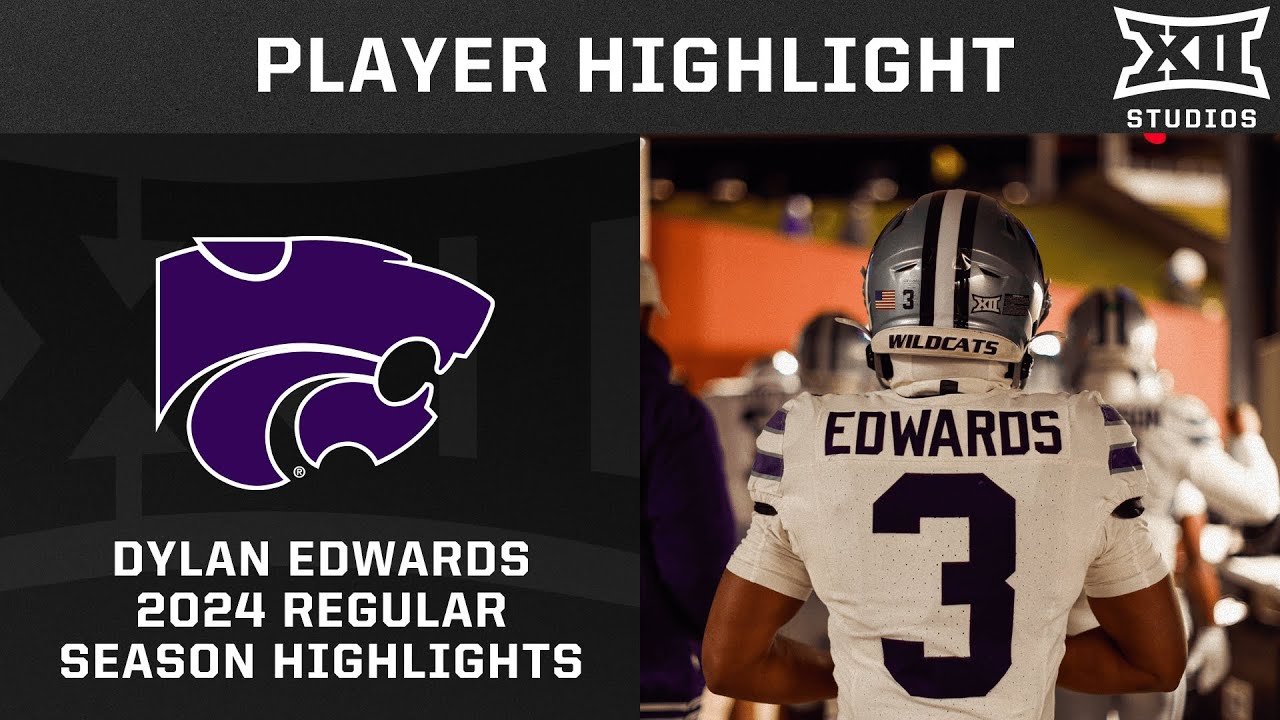 Dylan Edwards 2024 Regular Season Highlights | Big 12 Football - YouTube