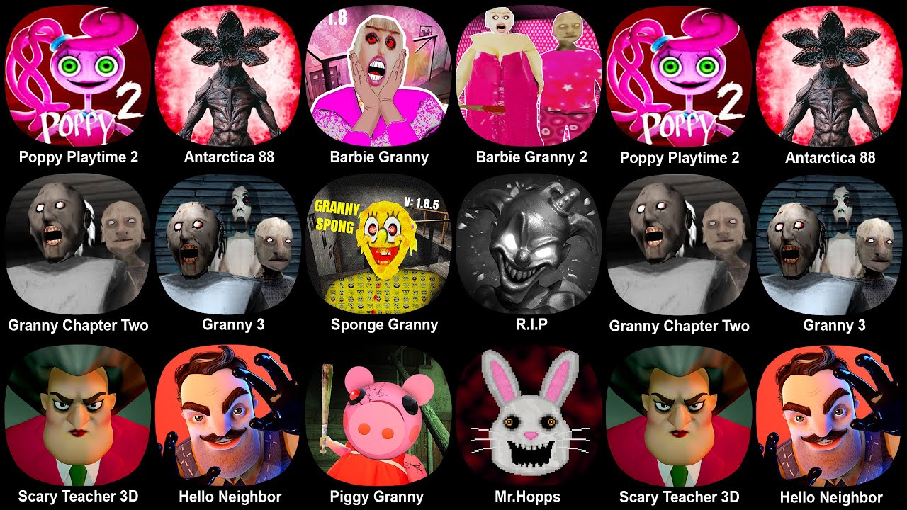 Poppy Playtime: Chapter 2, Antarctica 88, Barbie Granny, Barbie Granny ...