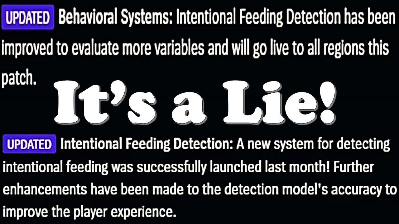 Riot's Improved Intentional Feeding Detection System is a Lie - YouTube