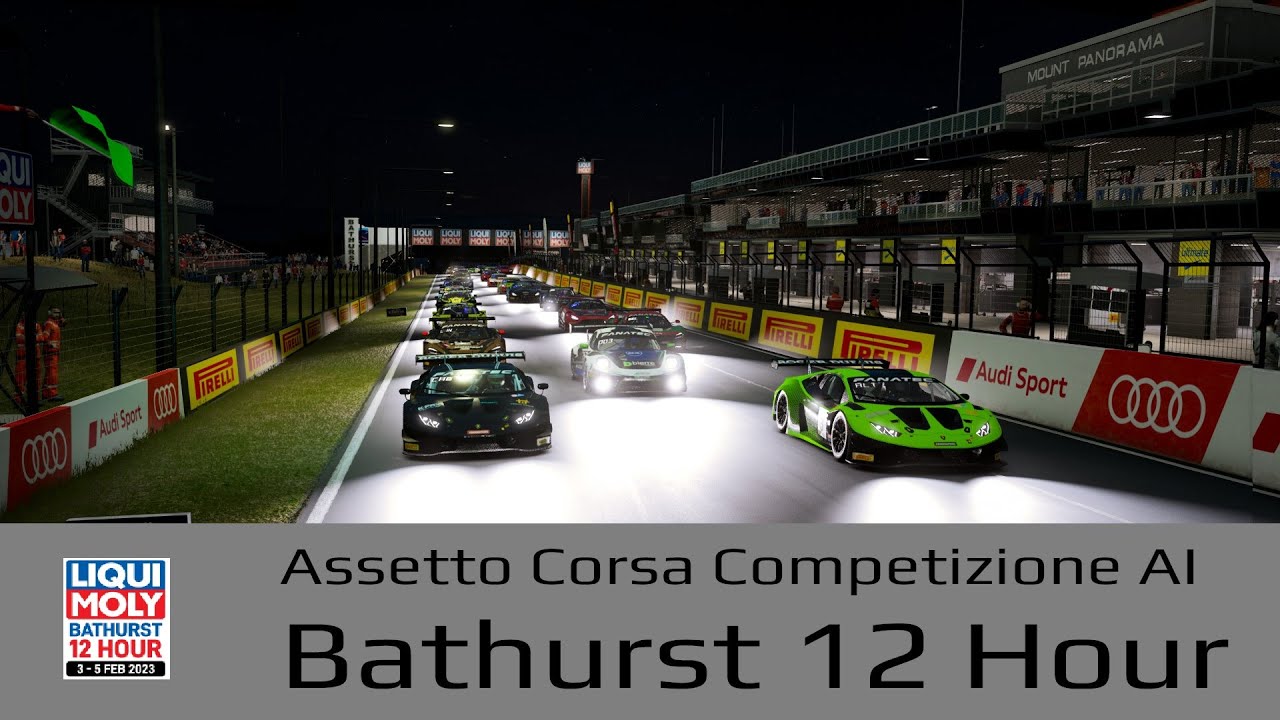 Assetto Corsa Competizione: Bathurst 12 Hour AI Race - YouTube