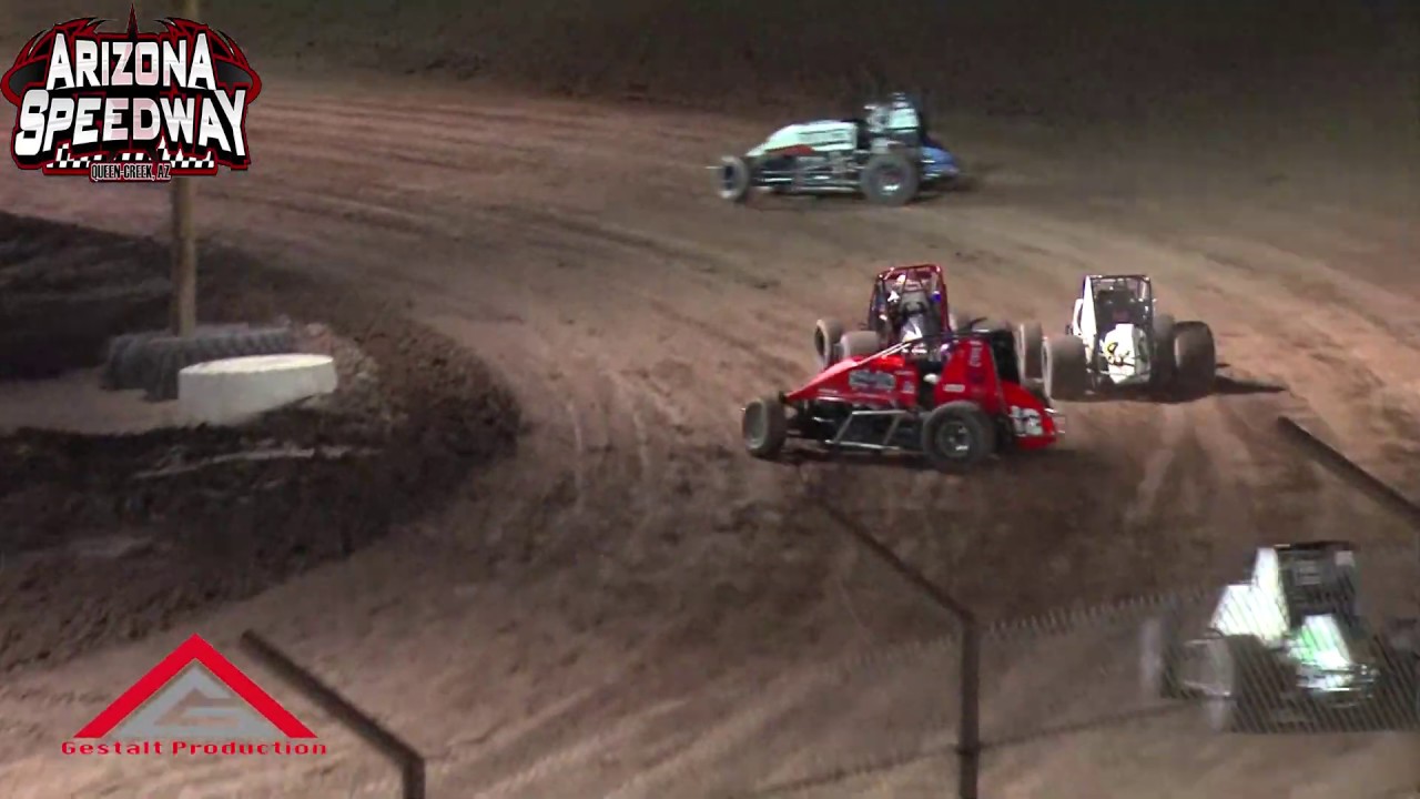 HIGHLIGHTS: Arizona Speedway ASCS Desert Sprint Car Night 1 Main - YouTube