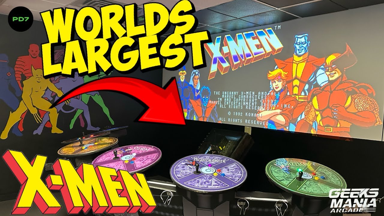 Worlds Largest X-Men Arcade | Geeks Mania Arcade Full Tour - Wristbands ...