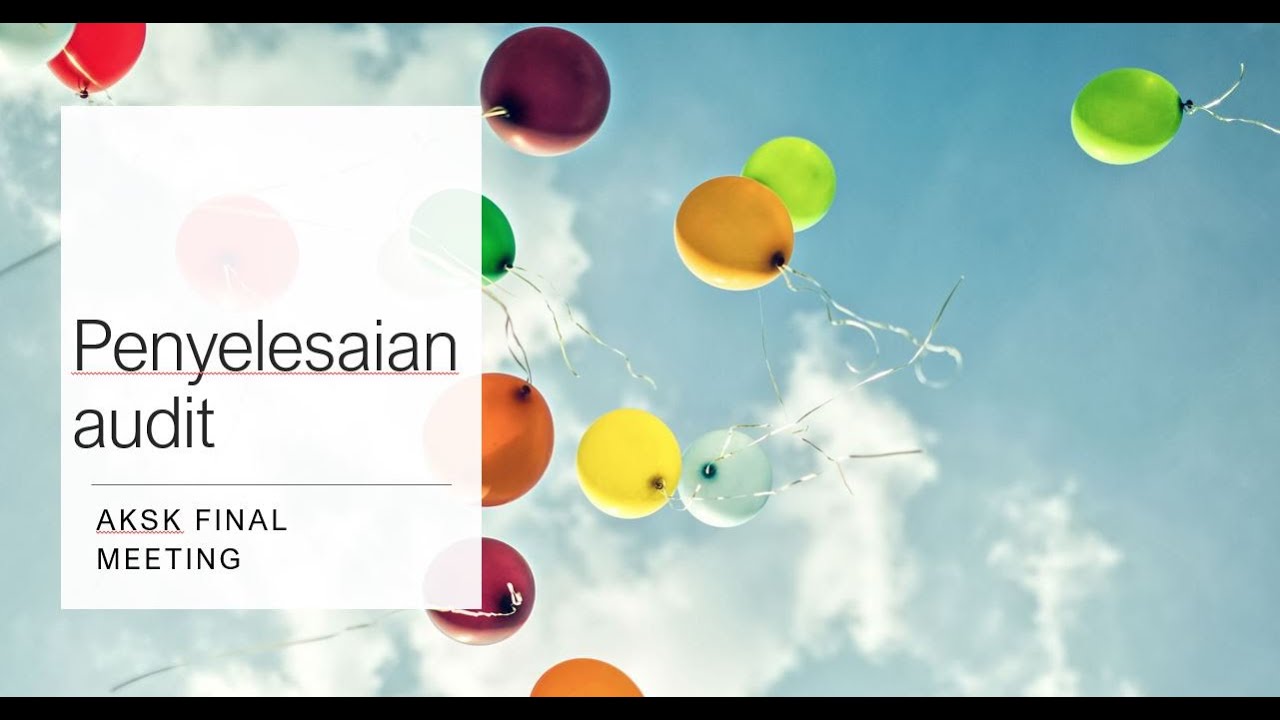 penyelesaian audit - subsequent event & dual date - YouTube