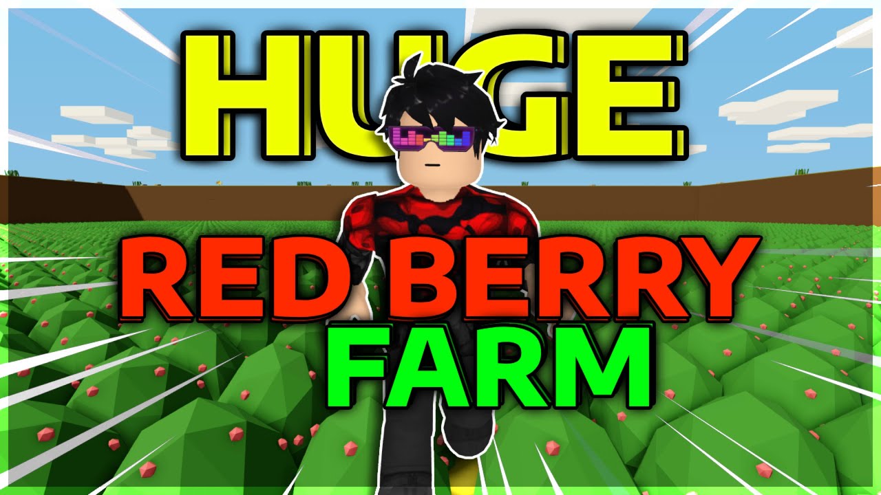 I Built A HUGE Red Berry Farm | Roblox Islands - YouTube