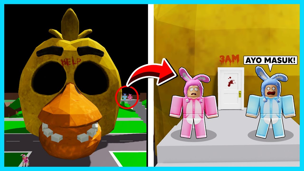 MIPAN & ZUZUZU Masuk Ke Dalam Kepala Animatronic Di Jam 3 Malam! CHICA ...