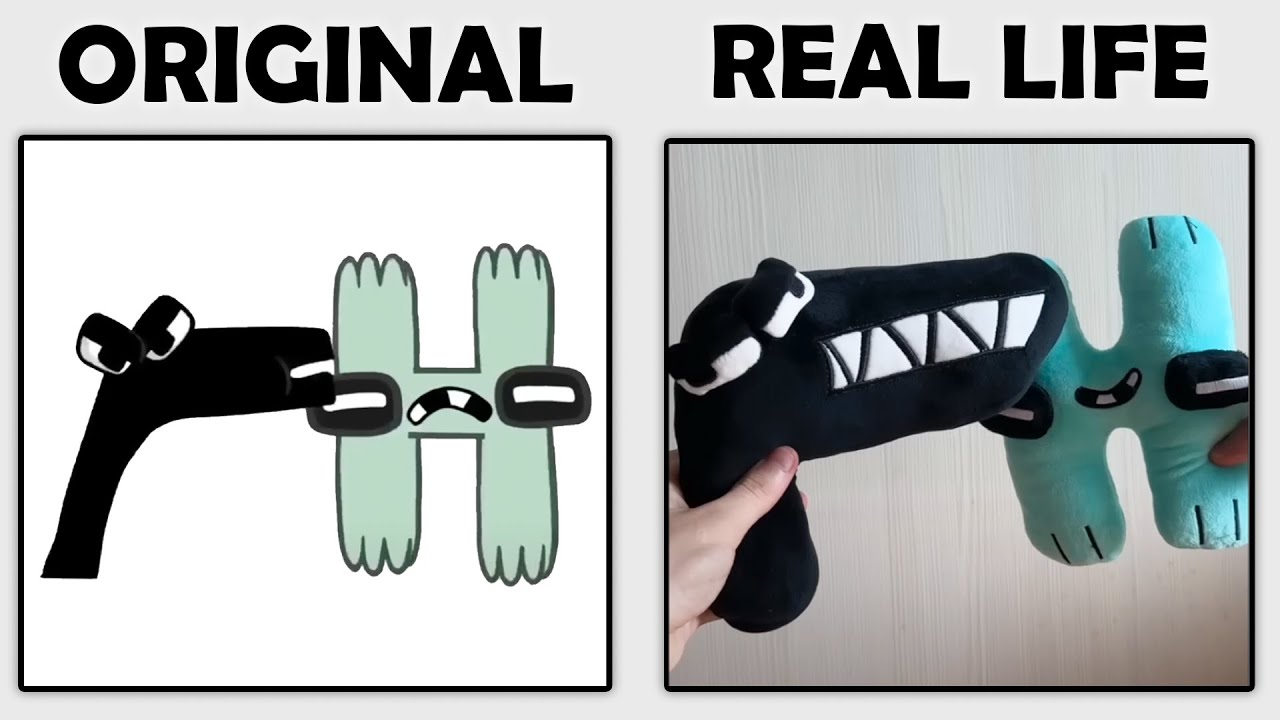 Original vs REAL LIFE Alphabet Lore (by PVZLucas7891) Comparison Part 2 ...