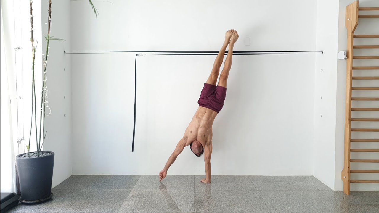Handstand Side Bends 1 Fingers Hold l One Arm Handstand l Candle l ...