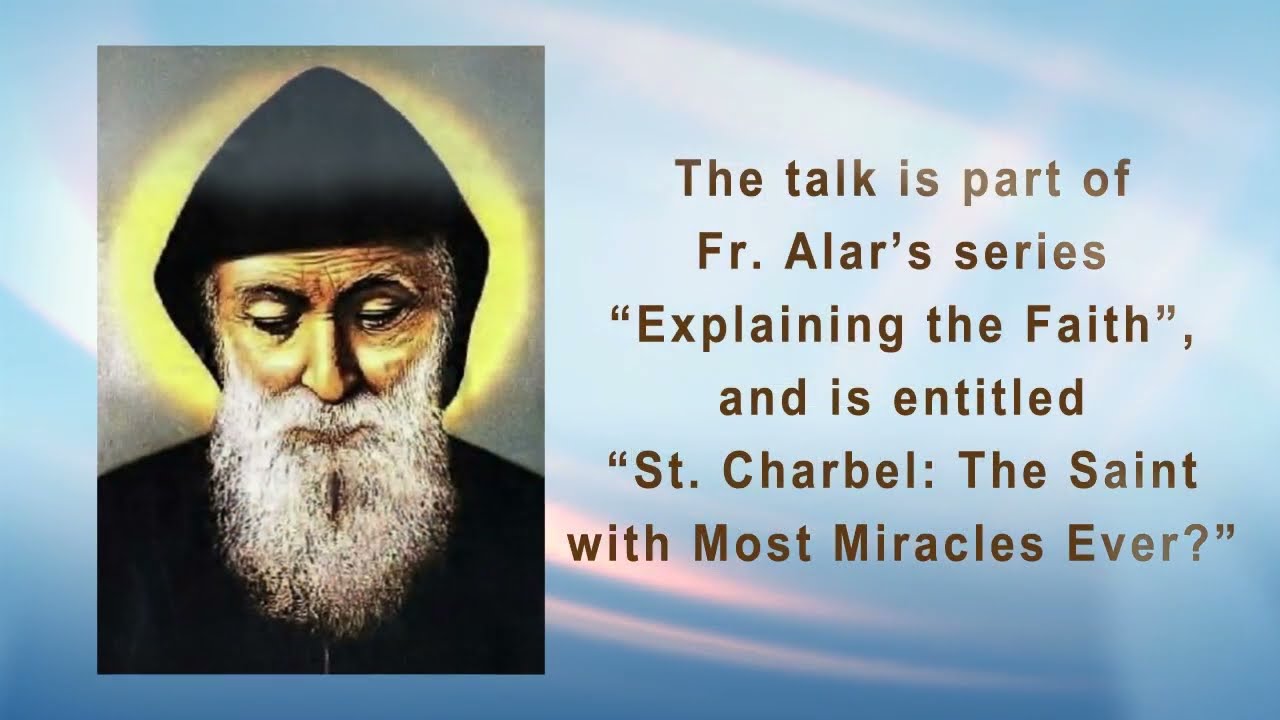 Charbel Quotes Saint Charbel Laminated CLEAR See Through And Quote