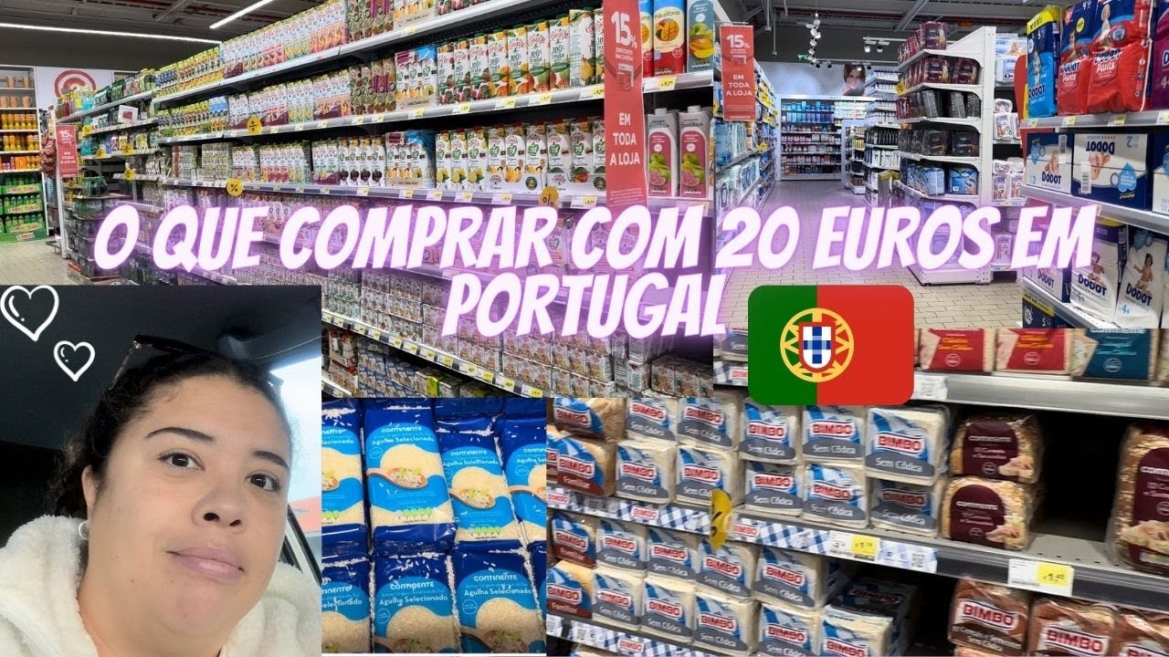 🇵🇹 O QUE COMPRAR COM 20 EUROS NO SUPERMERCADO EM PORTUGAL - NOVEMBRO DE ...