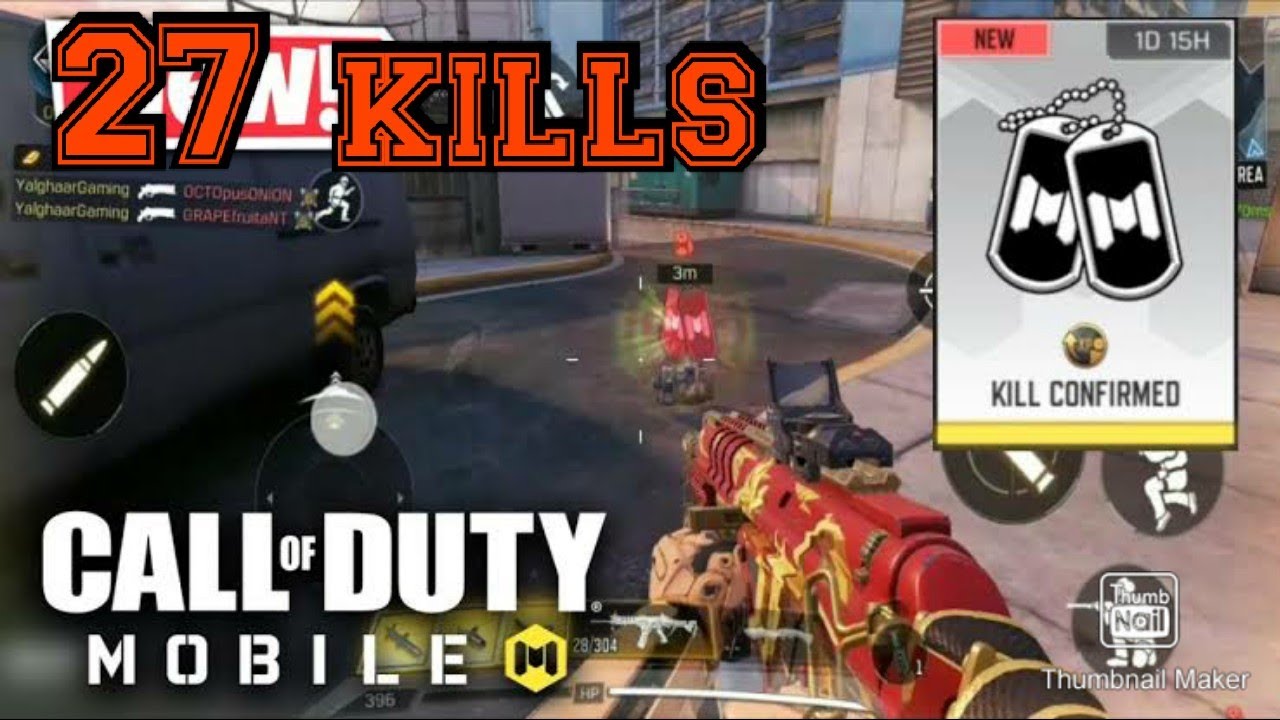 I got 27 kills in kill confirmed!!! (Call of duty mobile) - YouTube