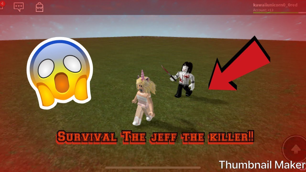 Survival The Jeff the killer! /roblox - YouTube