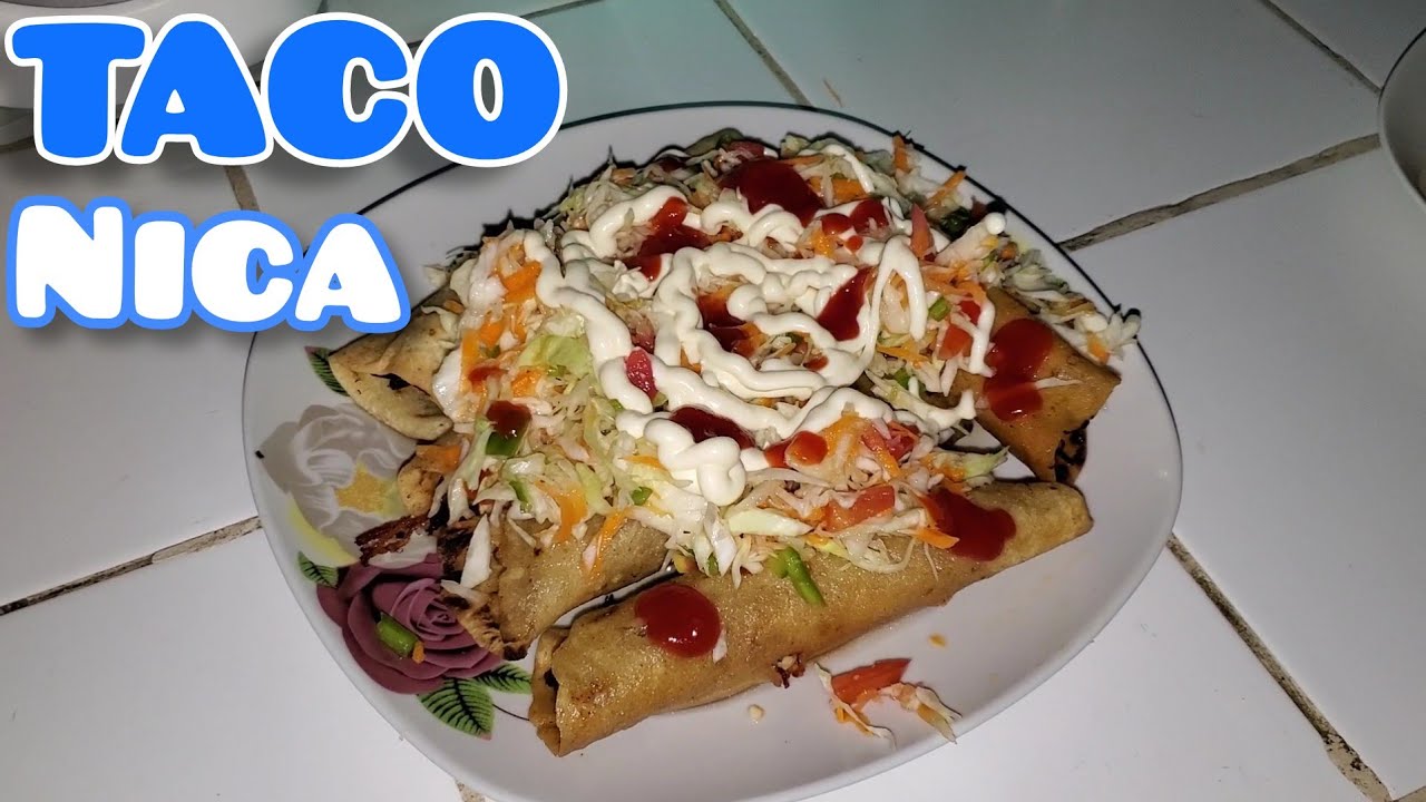 Taco de pollo | Nicaragua - YouTube