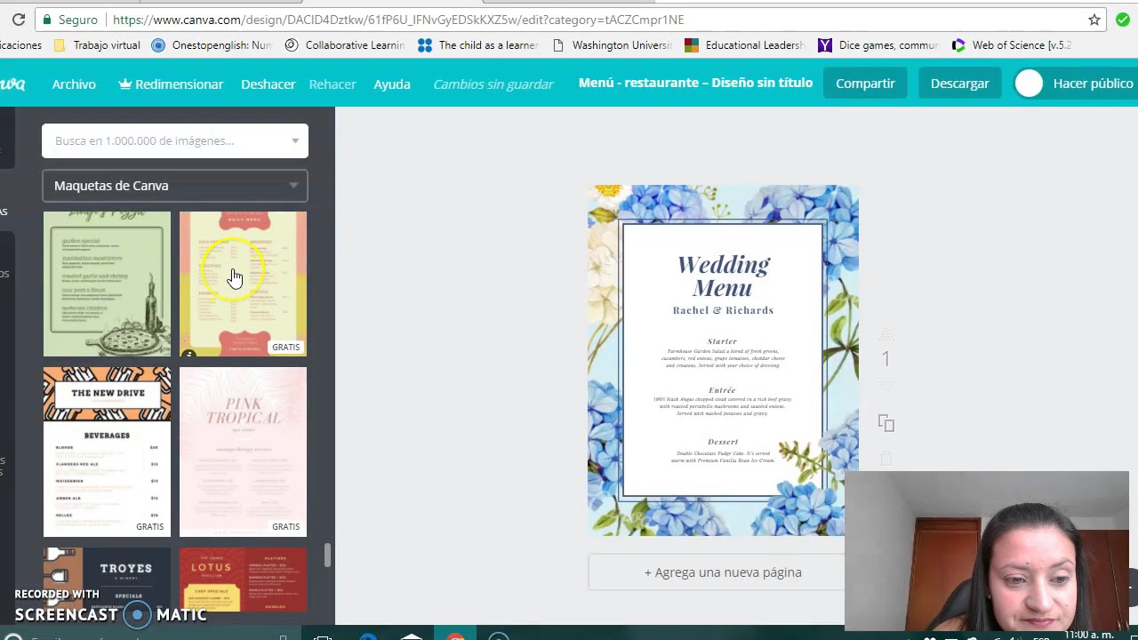 How to use canvas to create a menu - YouTube