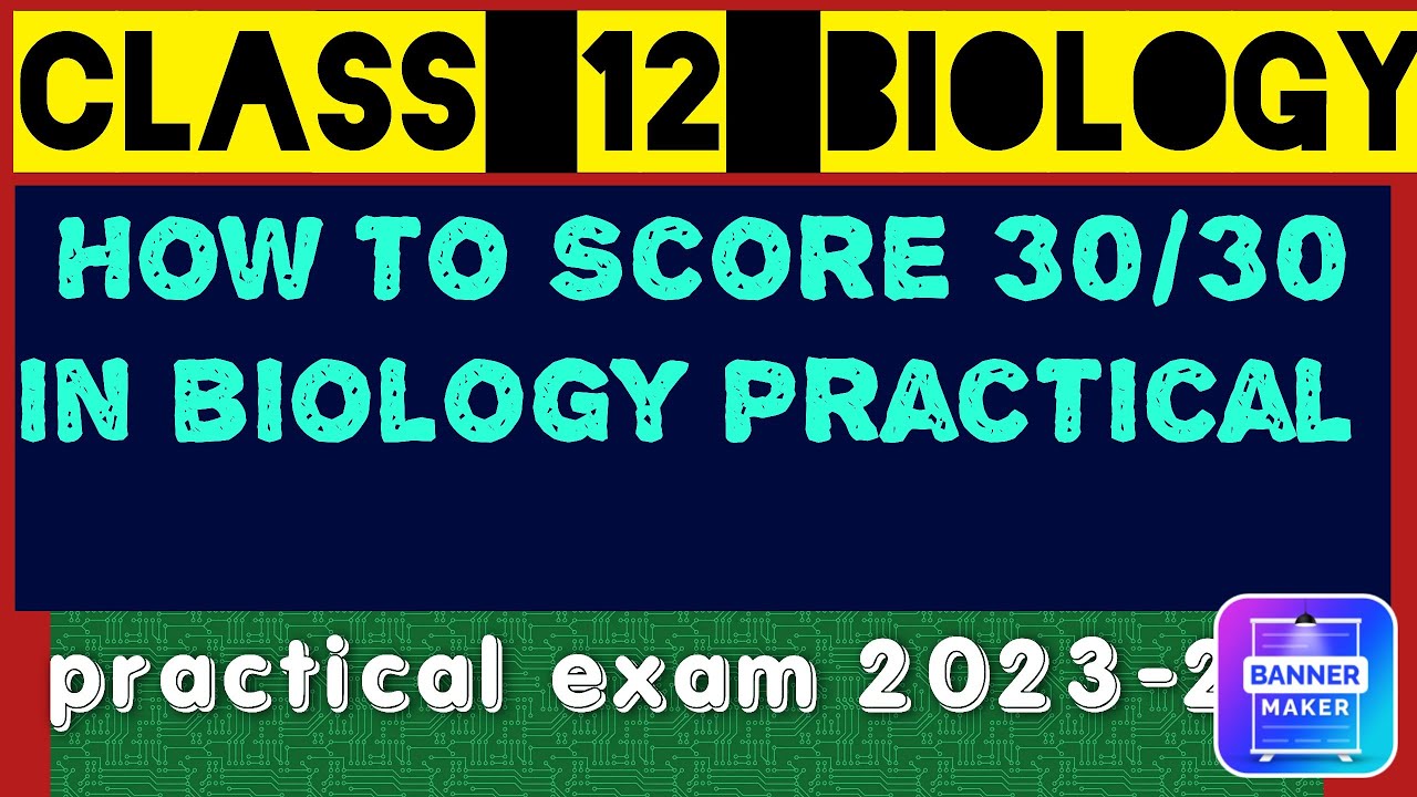 How to Score 30/30 in Biology practical | class 12 biology practical ...