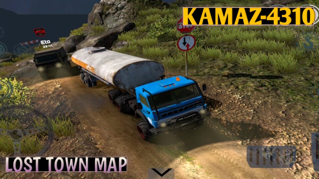 KAMAZ-4310 TRUCK GAMEPLAY || Lost town map gameplay || Rthd gameplay ...