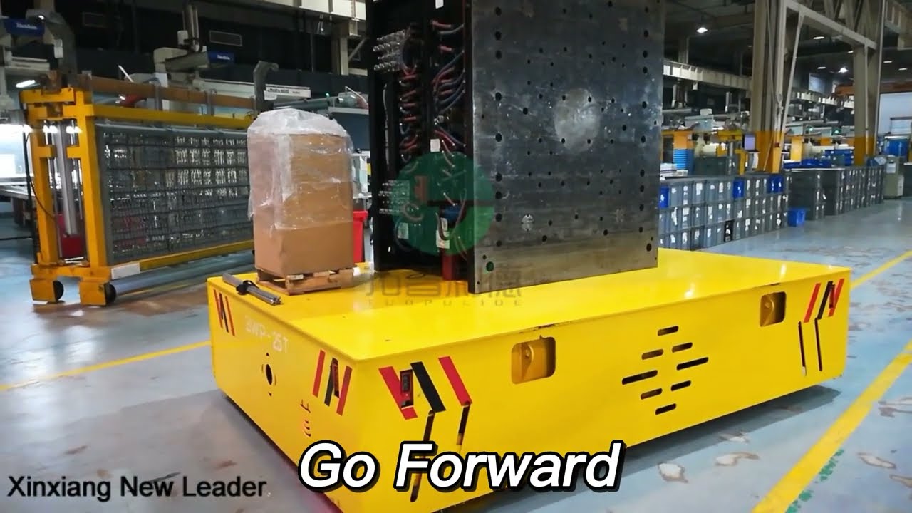 Trackless material transfer cart/Steerable electrical transfer trolley ...