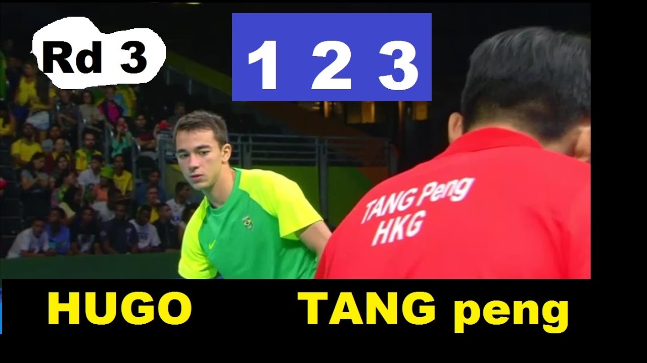 [TT sngl] Hugo Calderano(Game123) Home Crowd Tang Peng ,男子シングルス3回戦 唐鵬 ...
