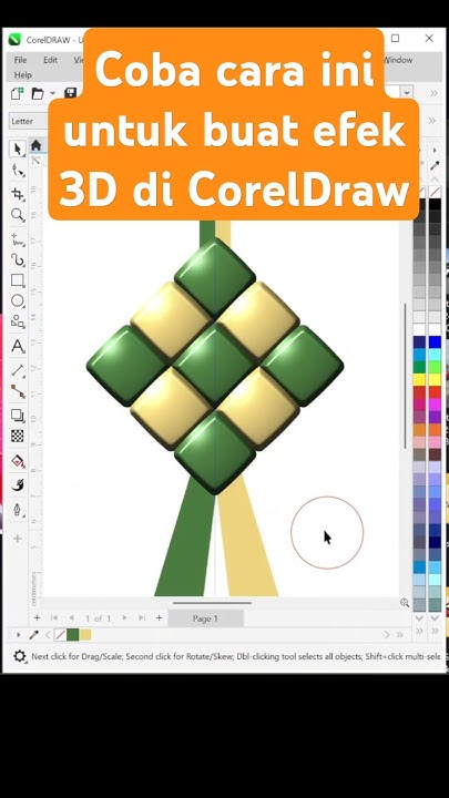 Cara Membuat Vektor Ketupat 3D Corel Draw #coreldraw #vector #tutorial - YouTube