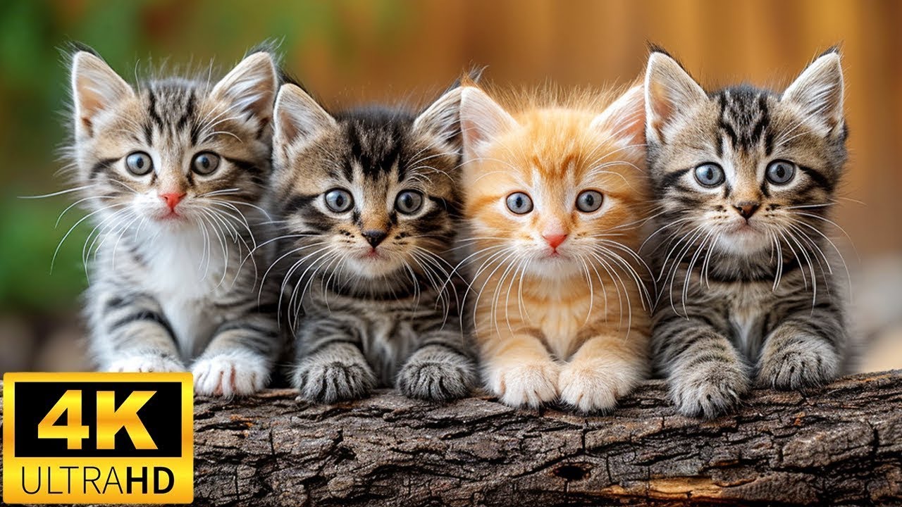 baby cat 4k 60fps UHD Safari Animal Wild 4K Relaxation Untamed Wildlife ...