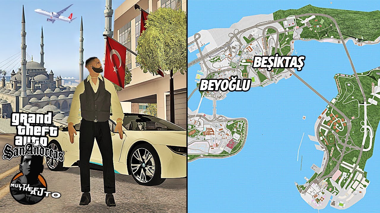 GTA SAN ANDREAS MTA 'YI İSTANBUL HARİTASINDA OYNAMAK ?! MTA TÜRKİYE ...