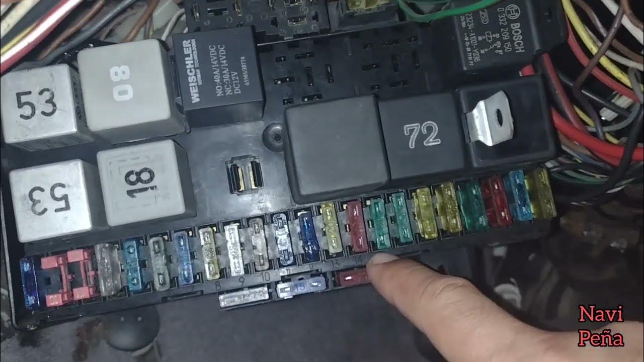 Diagrama de fusibles y relé de golf GTI a2 full inyección 89 1.8 8 válvulas - YouTube