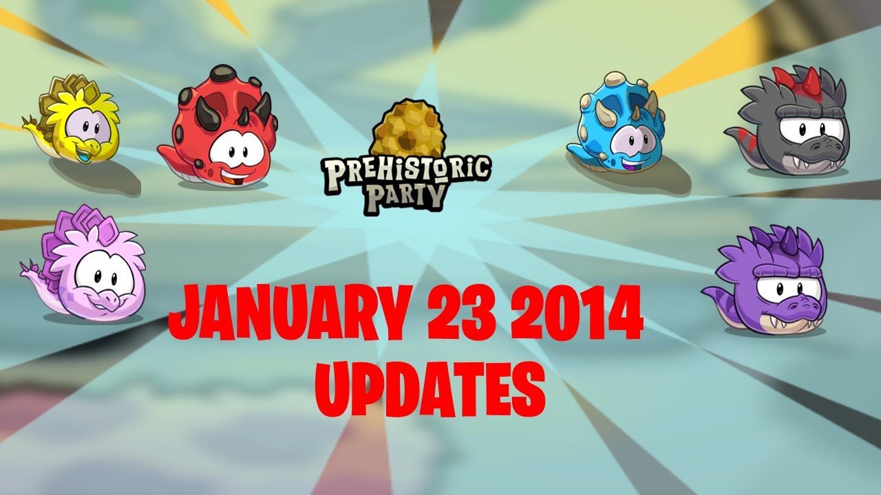 Club Penguin - January 23 2014 Updates --- Dinosaur Puffles, Backyard ...
