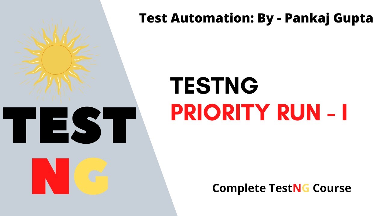 12 Running Test Based on Priority Using TestNg - YouTube