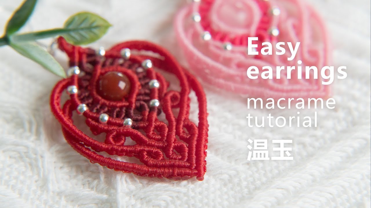 #earrings macrame tutorial #DIY - YouTube