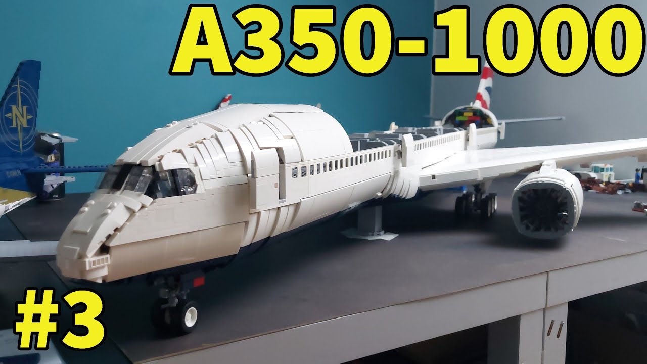 Lego A350-1000 #3 Almost finished the livery ! - YouTube