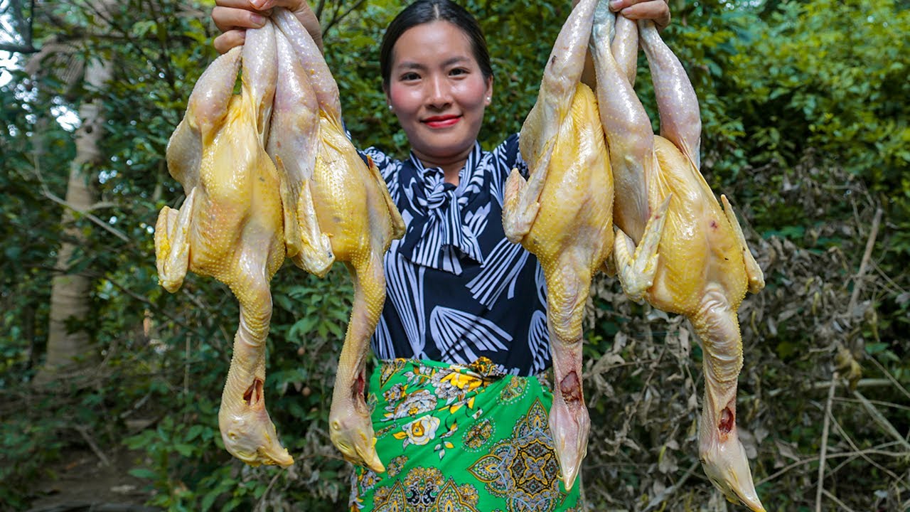 Steam Chicken Recipe In My Village - Cooking Chicken Recipe - YouTube