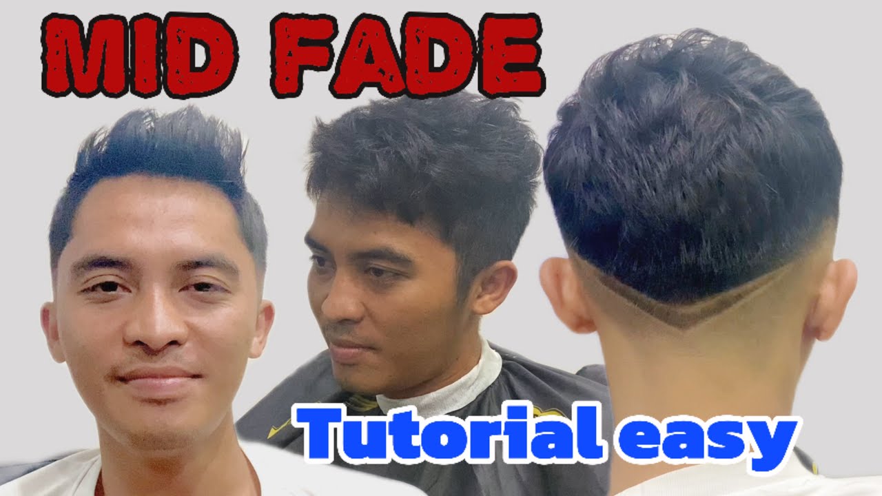 Tutorial mid fade with spike | inspirasi model rambut terbaru - YouTube