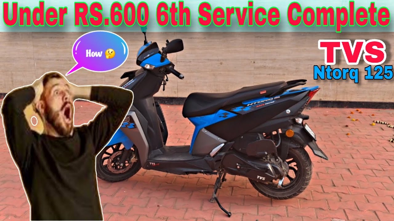 Ntorq 6th Service || Tvs Ntorq 125 6th paid Service - YouTube
