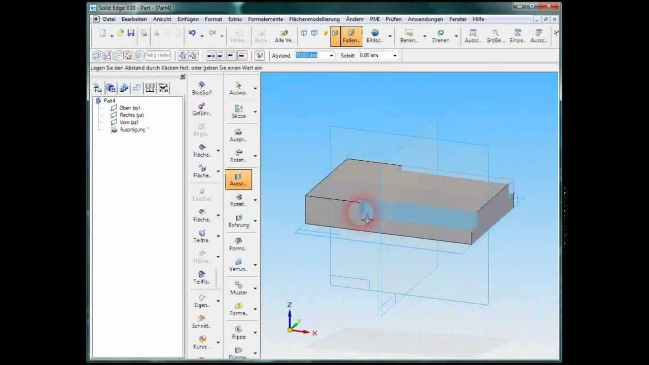 Solid Edge Tut #2 - Führungsschiene - YouTube