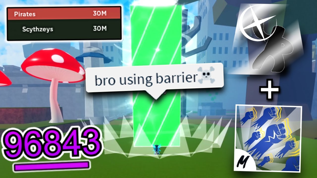 Clapping TRYHARDS With This BARRIER COMBO... (Blox Fruits) - YouTube