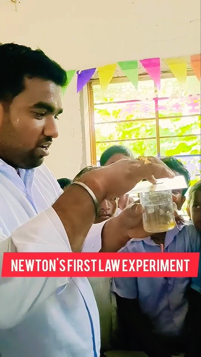 Newton's First law experiment//#science - YouTube