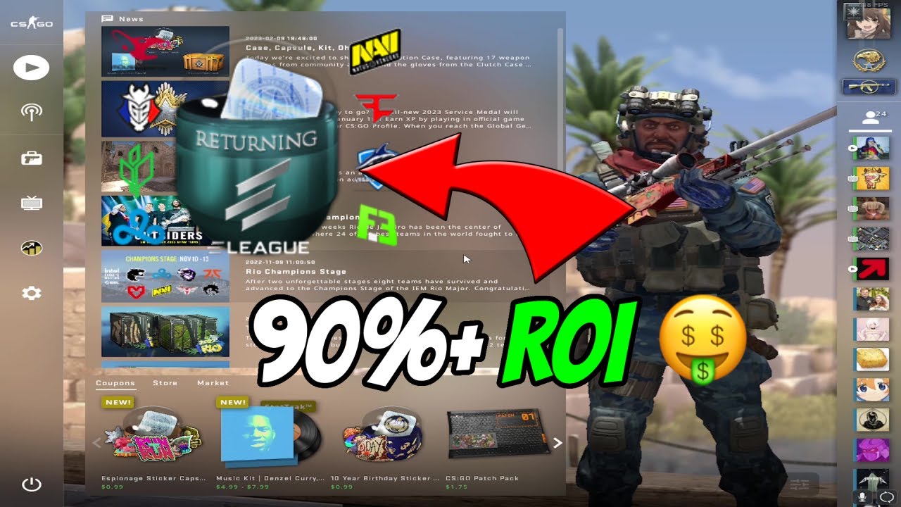 CS2 made this 2018 sticker capsule worth opening...(90%+ ROI) - YouTube