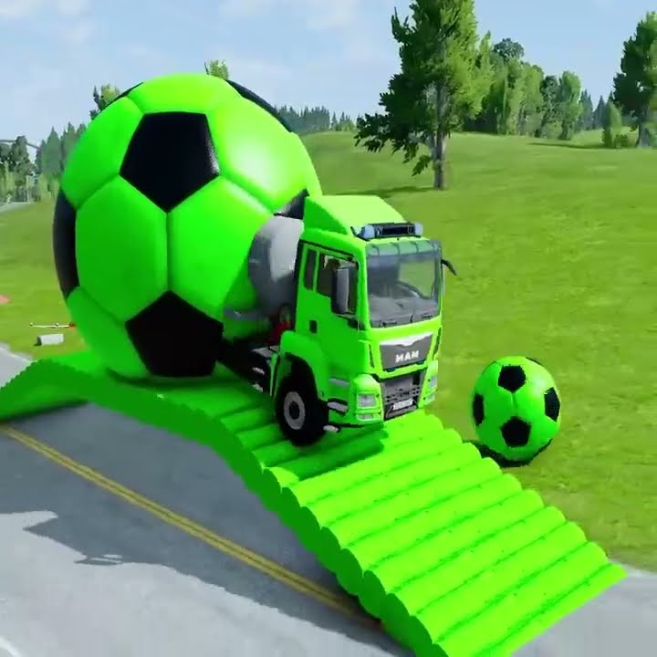 Trucks vs Giant Pizza - BeamNG.drive #beamng #shorts - YouTube