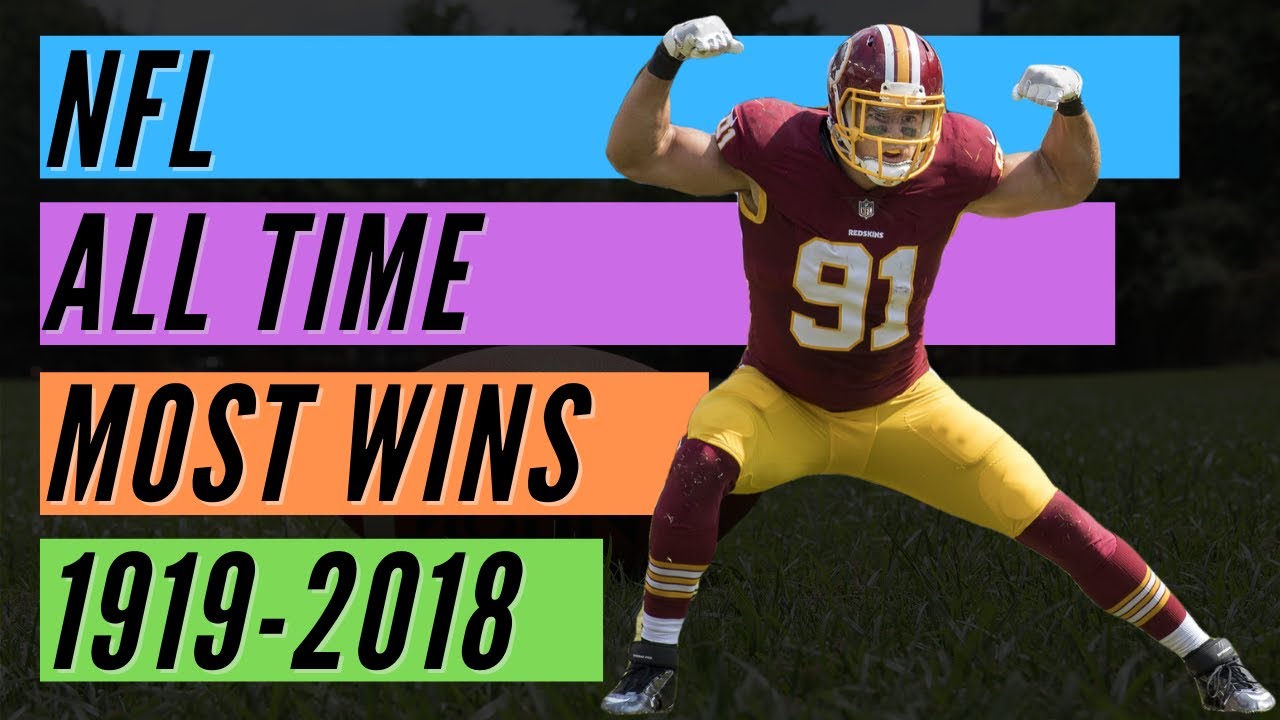 NFL - All Time Most Wins (1919 - 2018) - YouTube