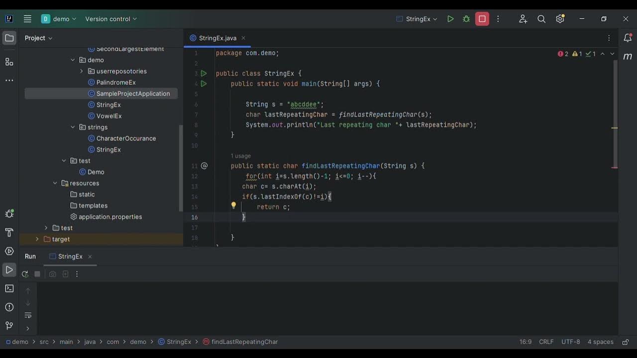 How to Find the Last Recurring Character in a String | Coding Tutorial - YouTube
