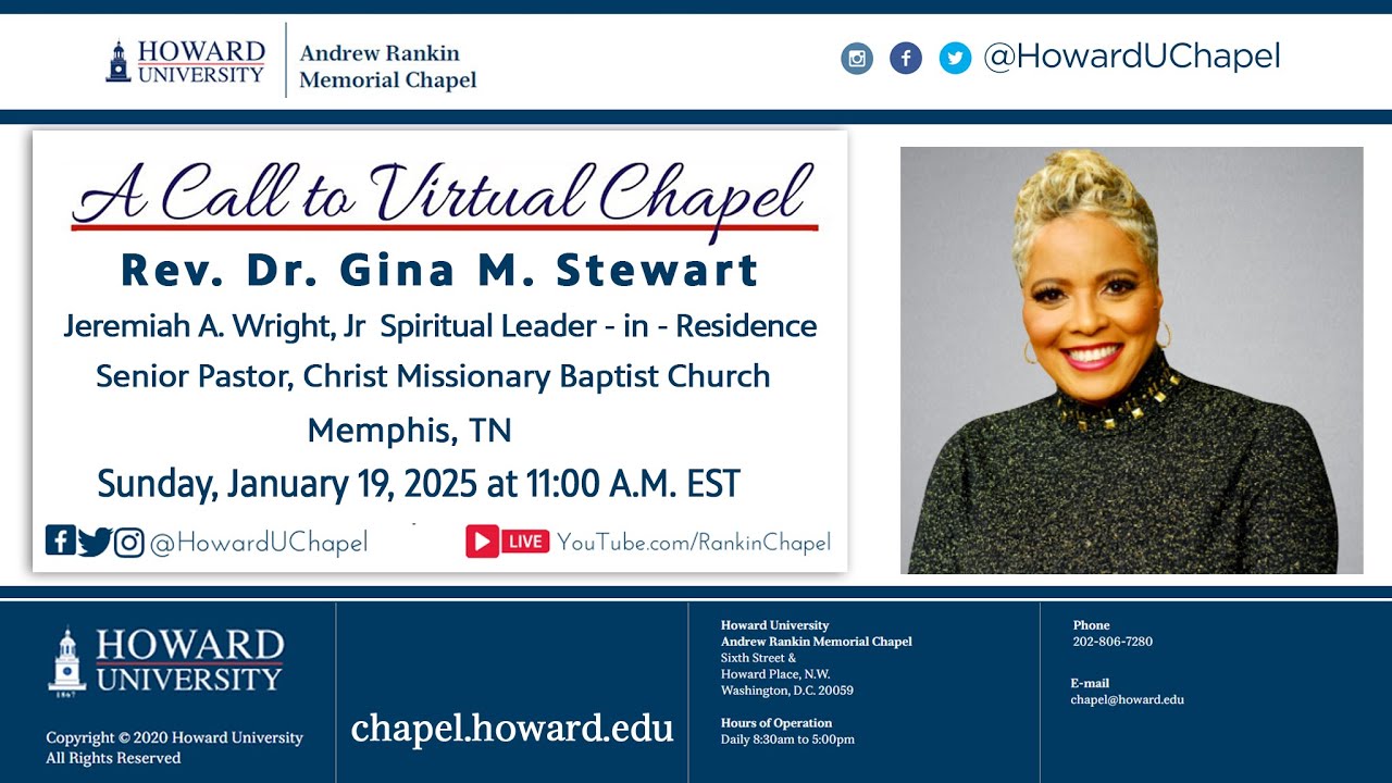 Rev. Dr. Gina M. Stewart | Andrew Rankin Memorial Chapel | Howard ...