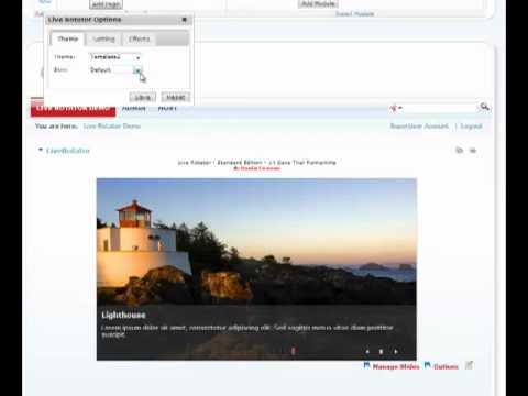 Live Rotator - Working w/Themes | DotNetNuke Module | Mandeeps.com - YouTube