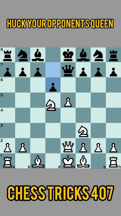 How to hack opponents Queen #chess #chesstricks407 - YouTube