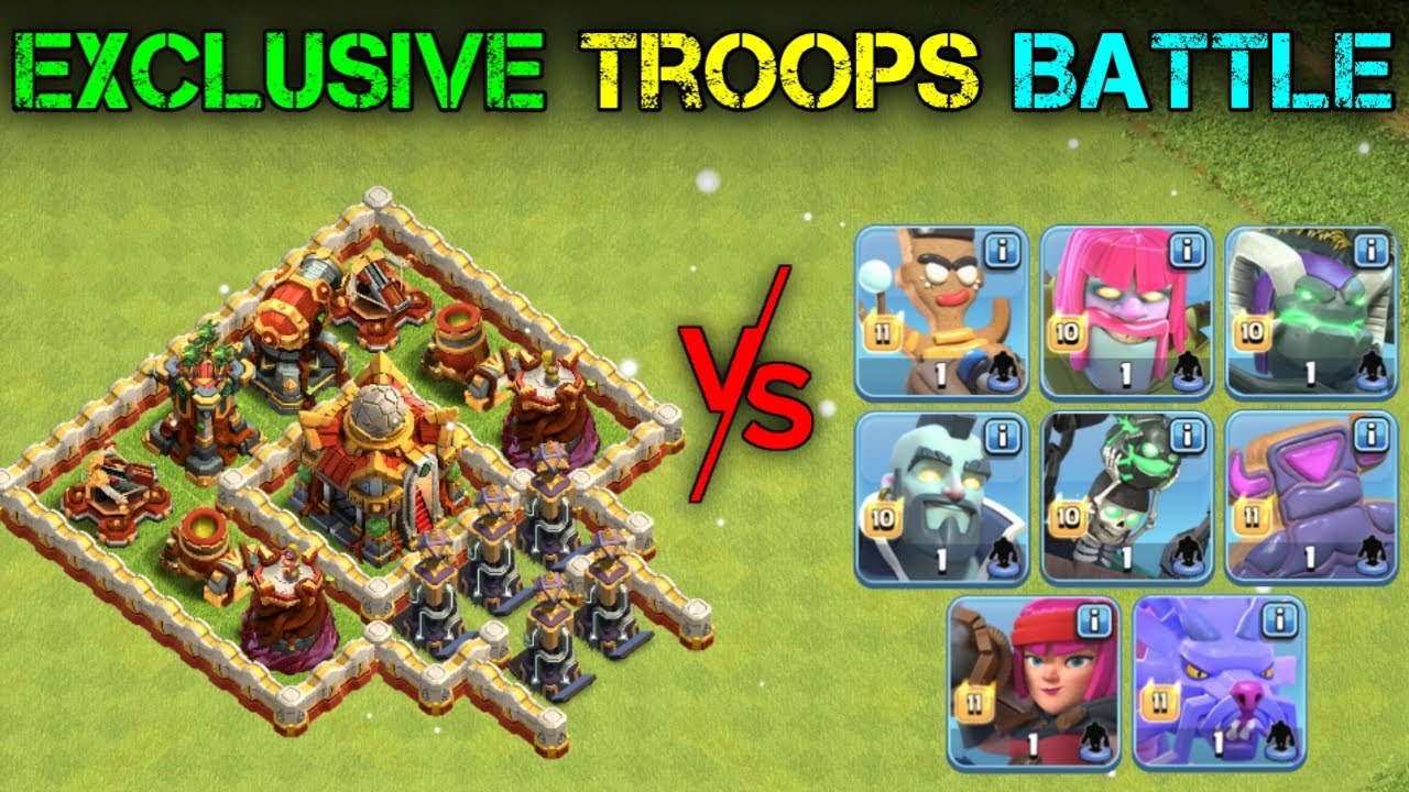 Exclusive Troops Battle with TH16 | COC ( clash of clans ) - YouTube
