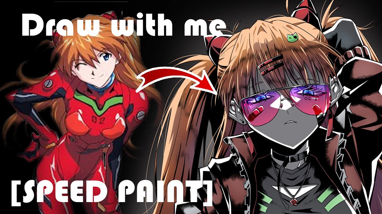 [ Draw with Me 🎨 ] Asuka Langley Soryu - Evangelion - Chilling and ...