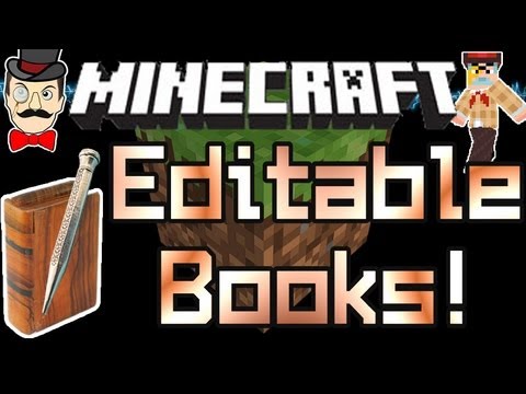 Minecraft EDITABLE BOOKS ! Write a Book in 1.3 ! - YouTube