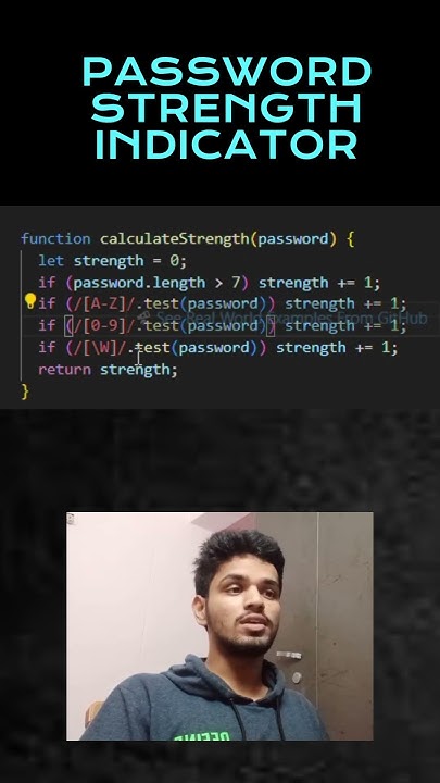 password strength indicator || Implementation using html and css #education #coding #password ...