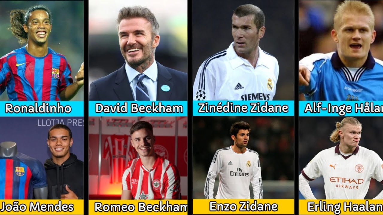 Futbol Player Fathers and Their Footballer Sons - YouTube