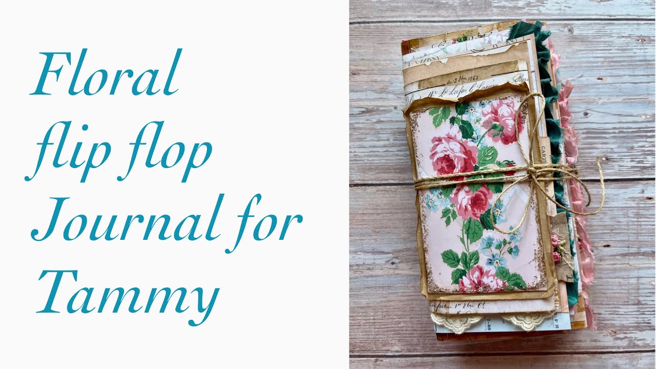 A made -to- order flip flop journal for Tammy - YouTube