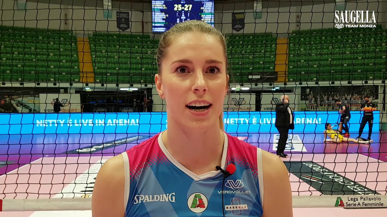 Laura Heyrman post Saugella Monza vs Conegliano - YouTube