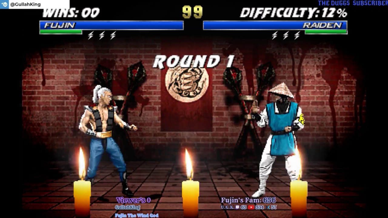 Mortal Kombat Project 4.1V Mugen Test (Fujin) Playthrough Demo - YouTube